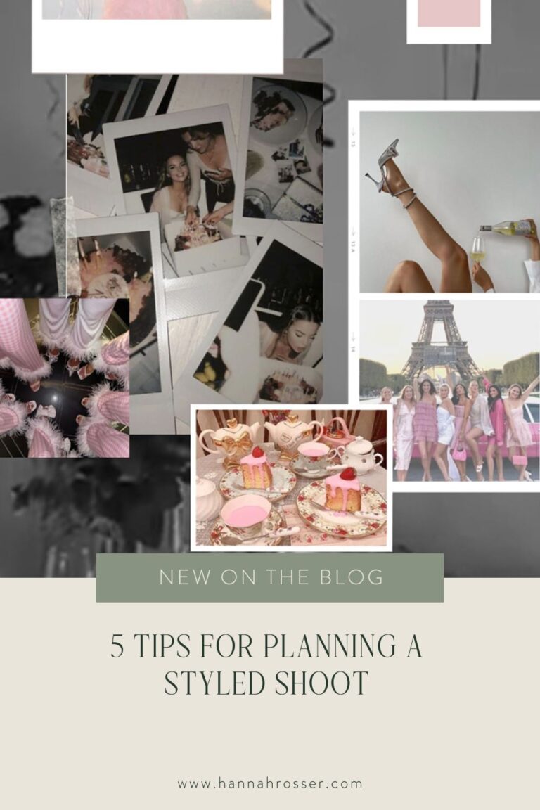 5 TIPS FOR PLANNING A STYLED SHOOT