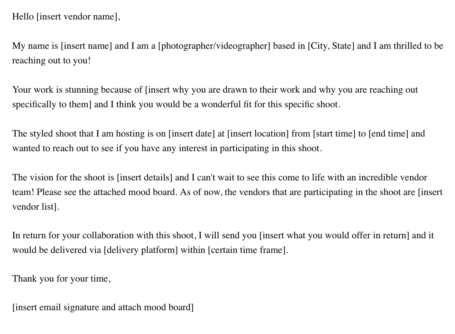 5 TIPS FOR PLANNING A STYLED SHOOT