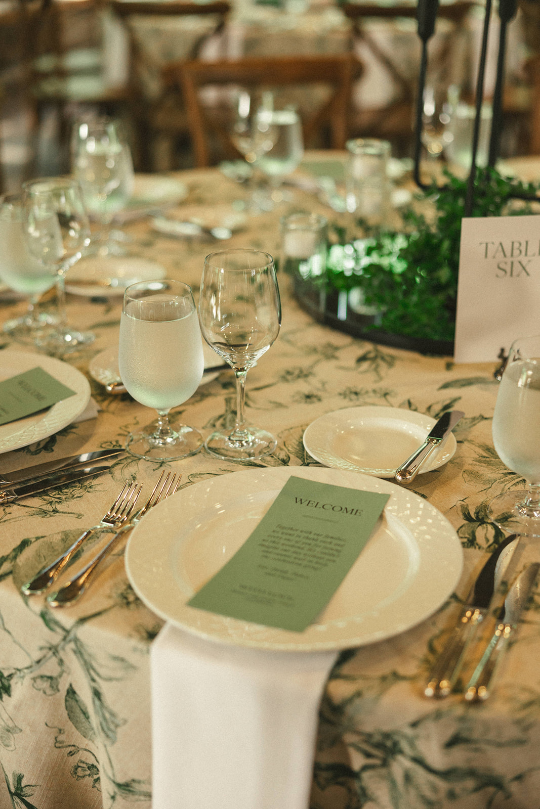 White and Green Wedding with Enchanted Forest Earthy Style